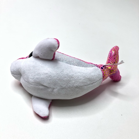 Ty | Toys | Ty Beanie Boos Sparkle Pink Dolphin | Poshmark